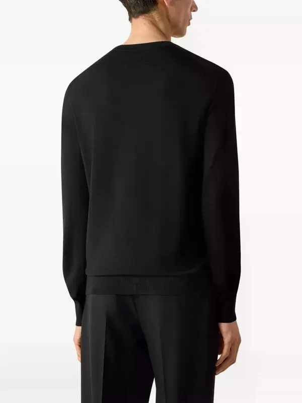 Zegna Trofeo 15milmil15 Wool Crewneck Sweater - Black