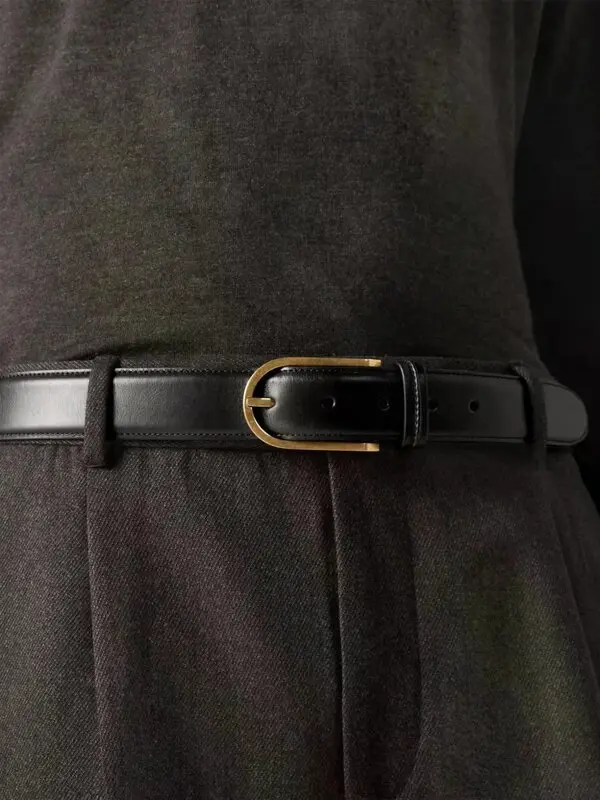 Zegna Dark Leather Belt