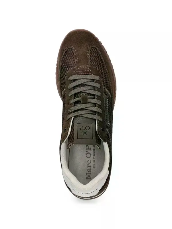 Marc O'polo Mesh-panelled Suede Sneakers