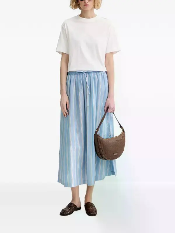 Marc O'polo Striped Drawstring Maxi Skirt