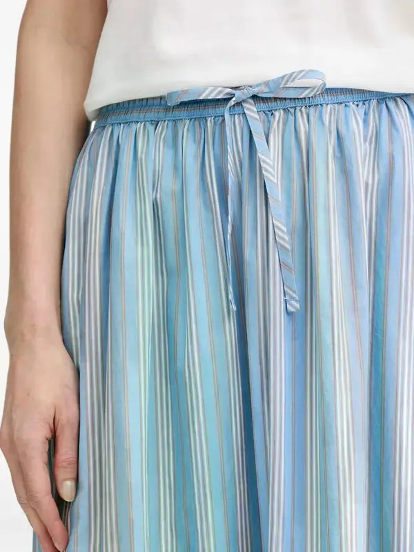 Marc O'polo Striped Drawstring Maxi Skirt