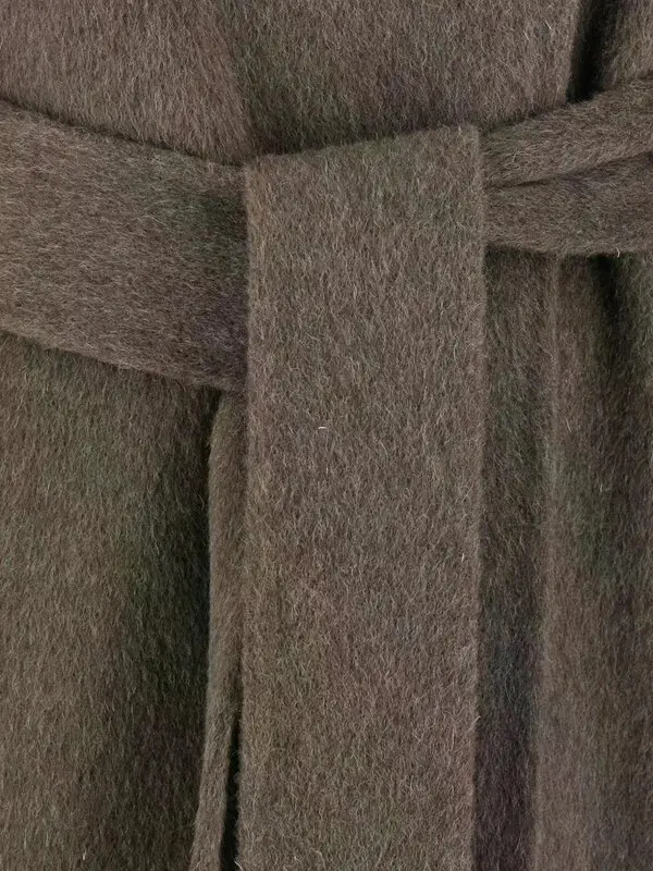 GRIFONI Belted Single-breasted Coat
