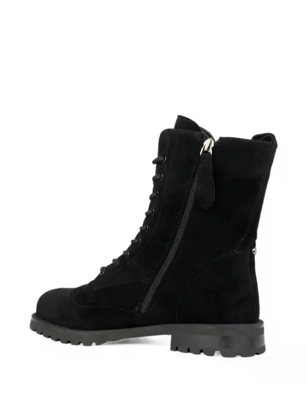 LINDA BAUMANN Lace-up Suede Boots