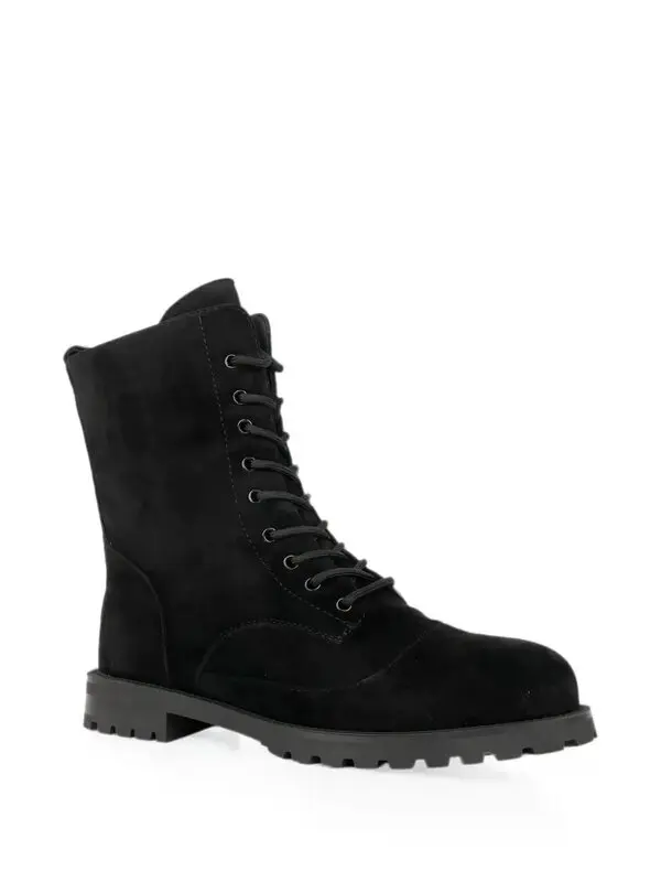 LINDA BAUMANN Lace-up Suede Boots