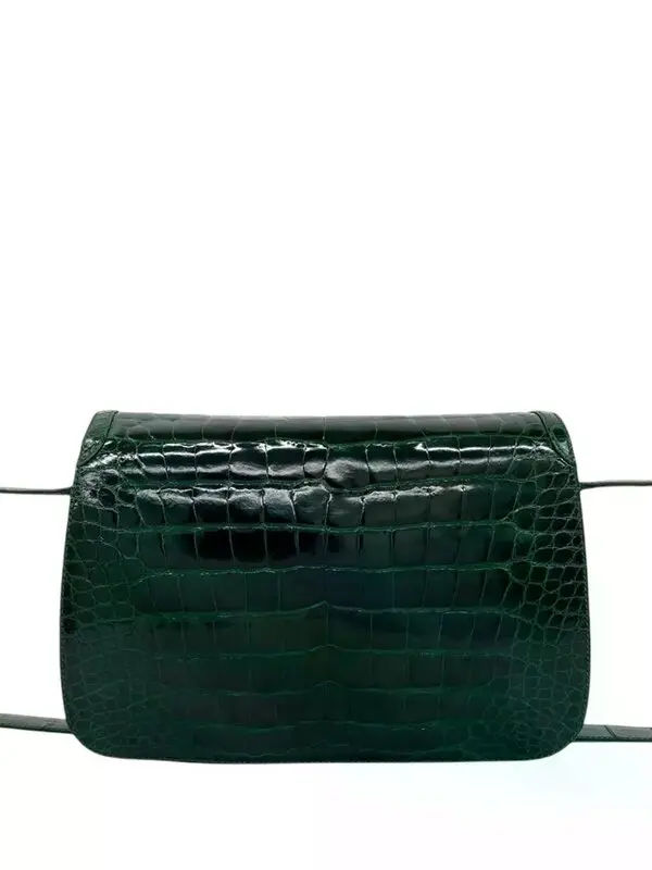 Gucci 1970-1980 Embossed Leather Crossbody Bag