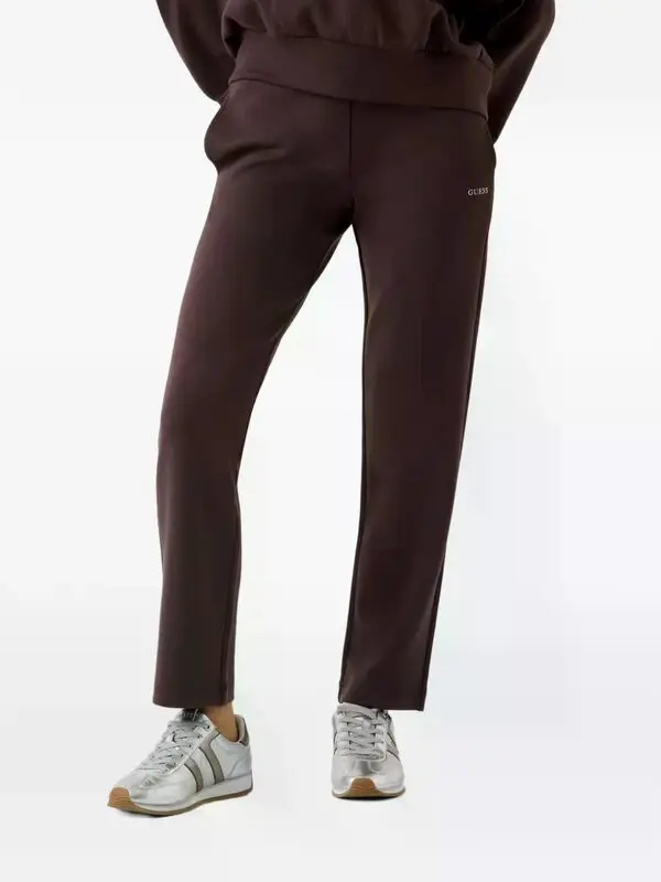 Guess Logo-print Straight-leg Track Pants