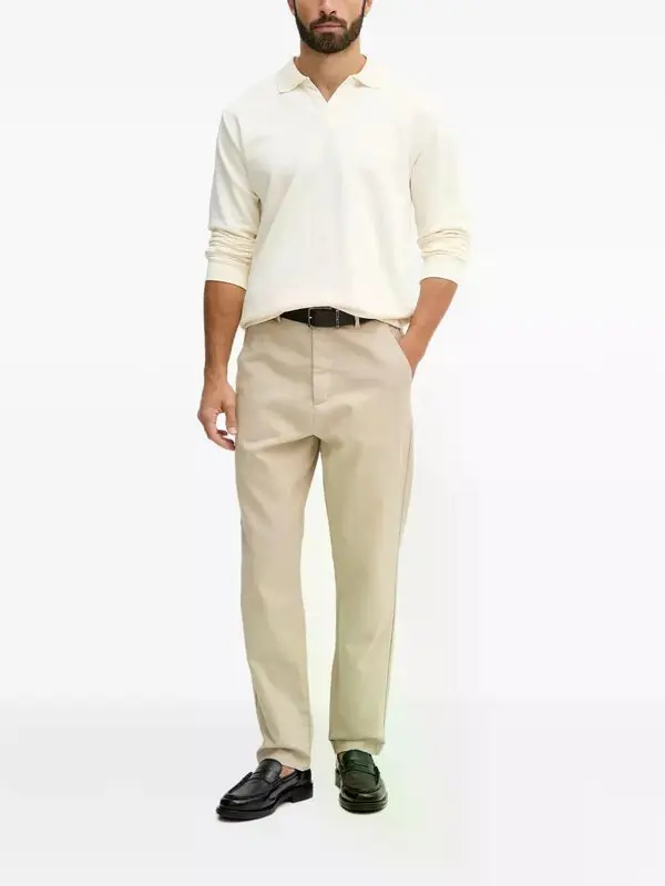 Lindbergh Long-sleeve Polo-collar Sweatshirt