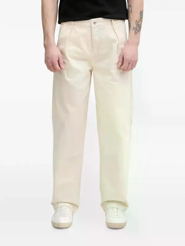 LINDBERGH Pleated Straight-leg Jeans