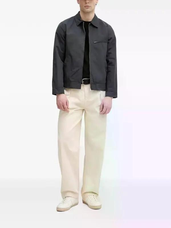 LINDBERGH Pleated Straight-leg Jeans