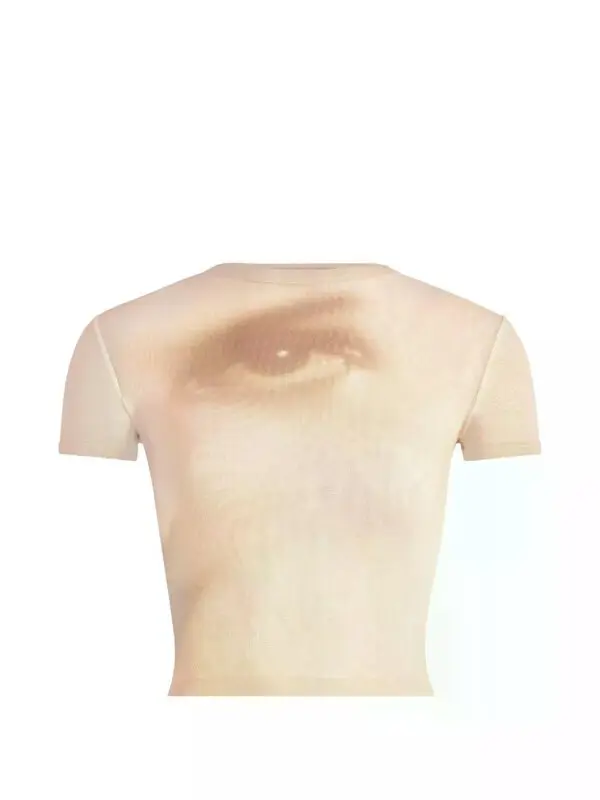JEAN PAUL GAULTIER The Face Baby T-shirt - Neutrals