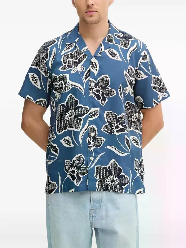 LINDBERGH Floral-print Short-sleeve Shirt