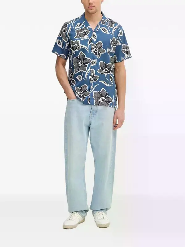 LINDBERGH Floral-print Short-sleeve Shirt