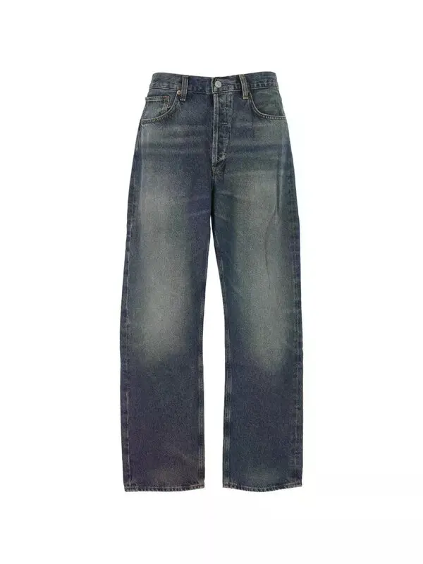 AGOLDE Faded Straight-leg Jeans
