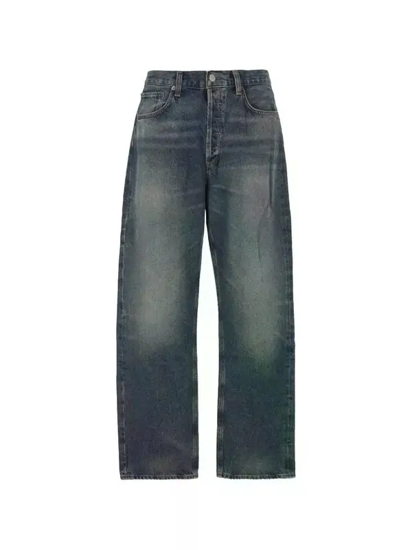 AGOLDE Faded Straight-leg Jeans - Blue