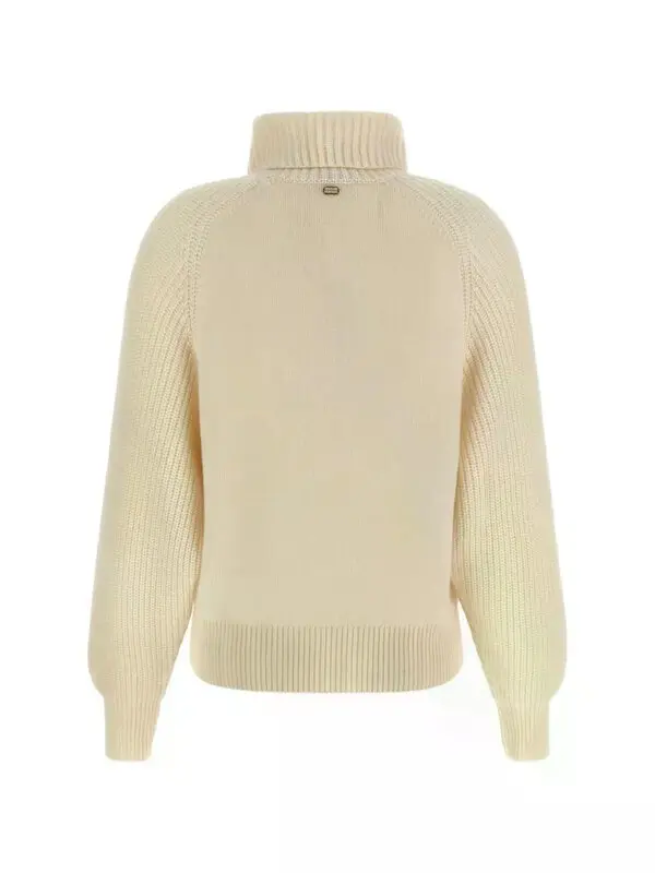Agnona Zip-neck Cropped Sweater