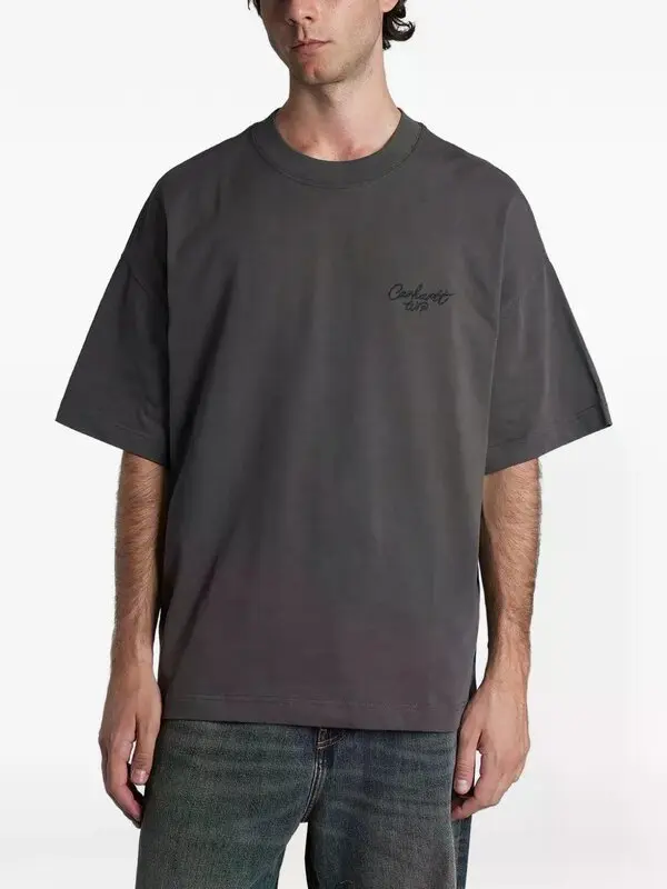 Carhartt Work In Progress Embroidered-logo T-shirt - Grey