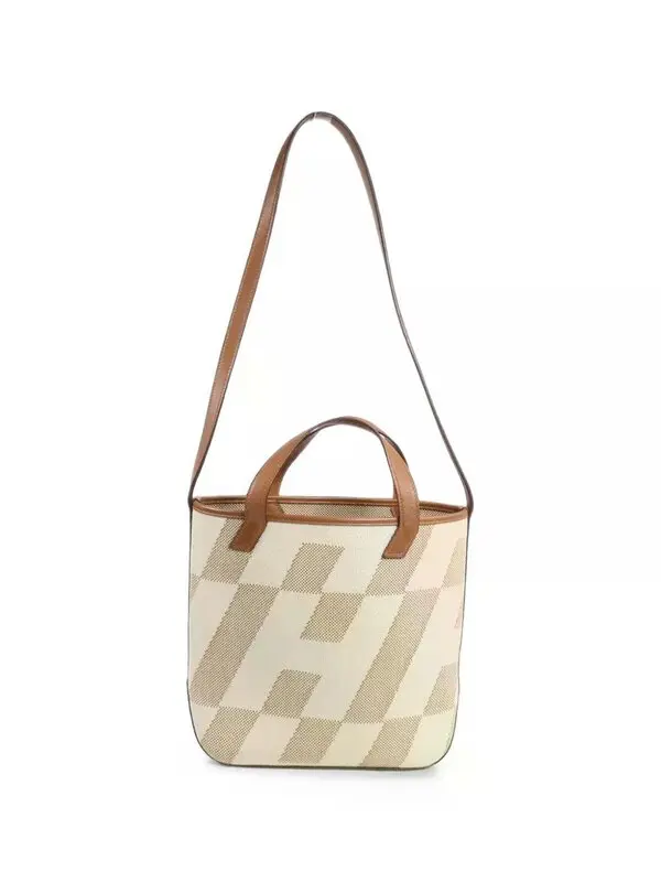 Hermès 2021 27 Cabas H En Biais Two-way Handbag - Neutrals