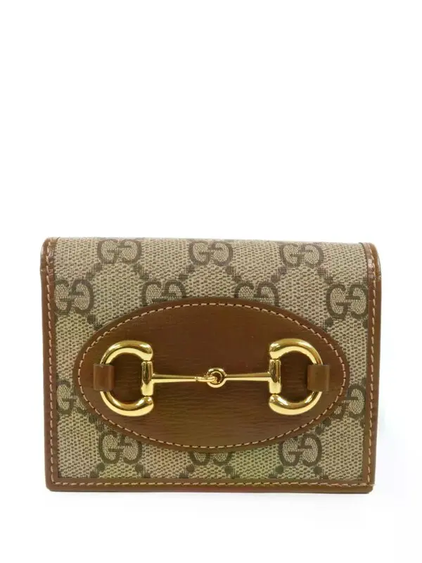 Gucci Horsebit 1955 Gg Supreme Card Case Wallet