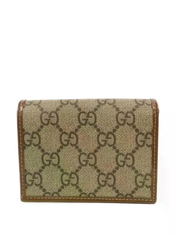Gucci Horsebit 1955 Gg Supreme Card Case Wallet