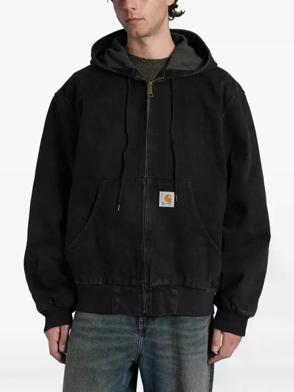 Carhartt Work In Progress Hooded Zip-up Jacket - Black