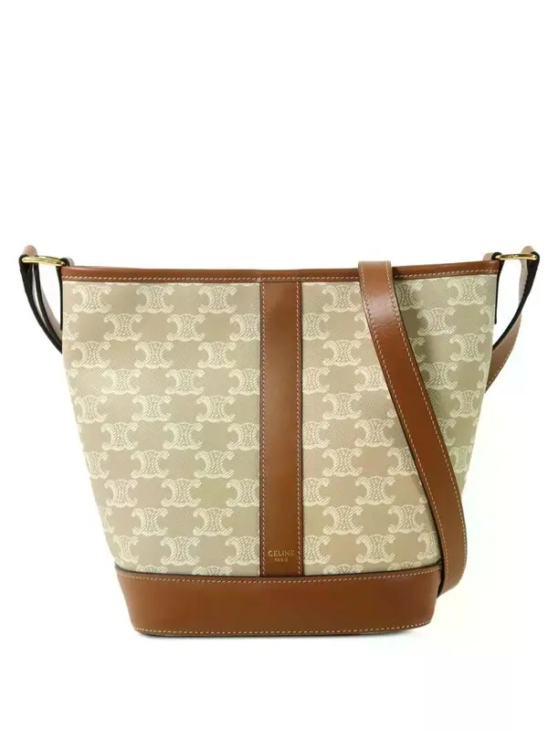 Celine Triomphe Bucket Bag - Neutrals