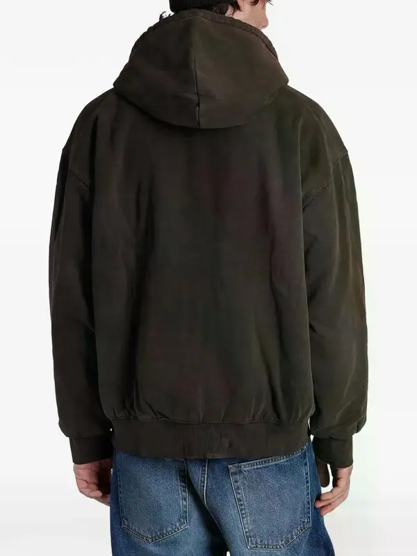 Carhartt Work In Progress Vista Logo-patch Zip-up Hoodie