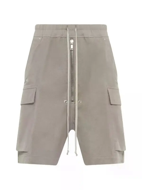 Rick Owens Cargobela Brushed-twill Shorts - Grey