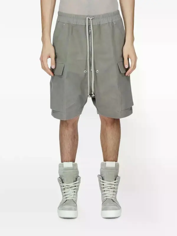 Rick Owens Cargobela Brushed-twill Shorts