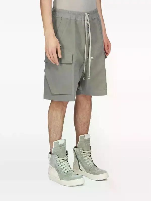 Rick Owens Cargobela Brushed-twill Shorts