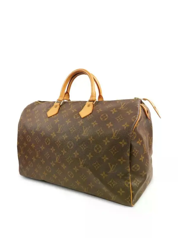 LOUIS VUITTON Speedy 40 Monogram Tote Bag - Brown