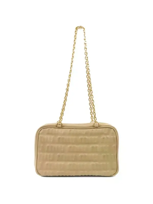 Miu Miu Softy Logo Chain Shoulder Bag