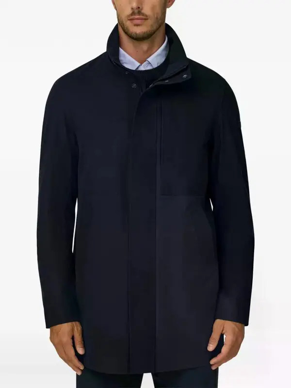 Boggi Milano Car Coat In Technical Fabric B Tech