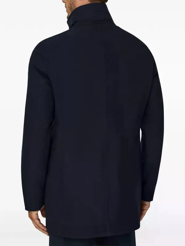 Boggi Milano Car Coat In Technical Fabric B Tech