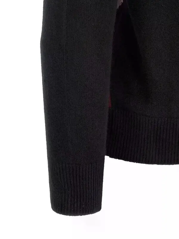 BALLANTYNE Diamond Intarsia Cardigan