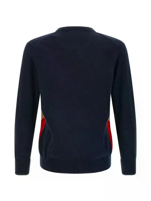 BALLANTYNE Intarsia-knit V-neck Sweater
