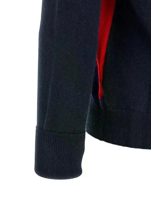 BALLANTYNE Intarsia-knit V-neck Sweater