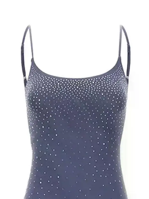 MC2 SAINT BARTH Rhinestone-embellished Dégradé-effect Midi Dress