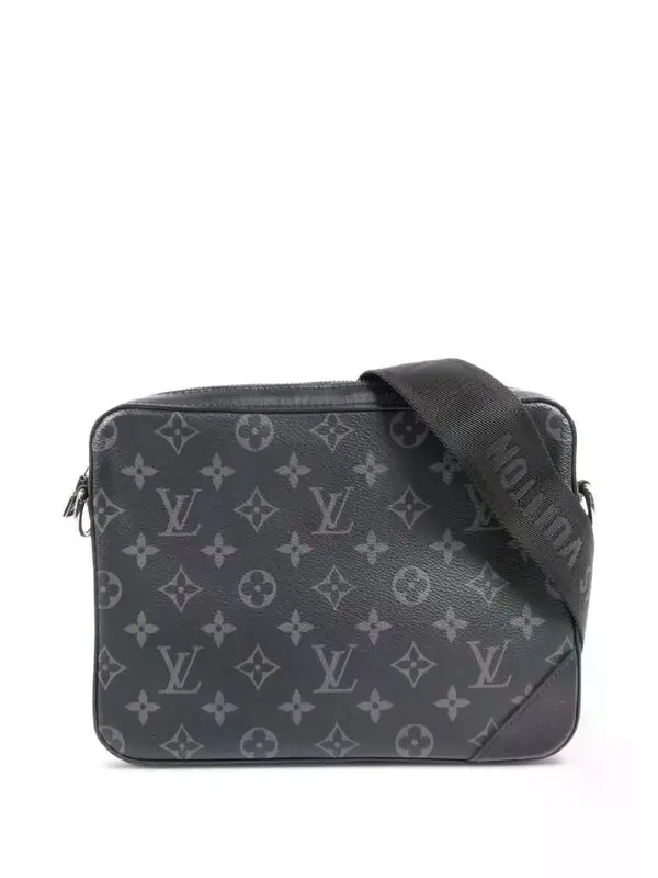 LOUIS VUITTON Monogram Eclipse Trio Messenger Bag - Black