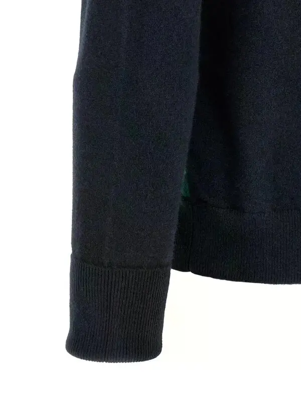 BALLANTYNE Intarsia Diamond-pattern Cardigan