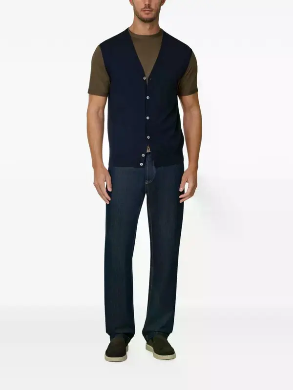 Boggi Milano Waistcoat In Extrafine Merino-wool