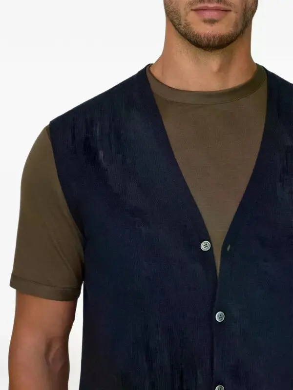 Boggi Milano Waistcoat In Extrafine Merino-wool