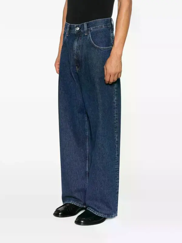 SUNFLOWER Super Wide Logo-patch Jeans