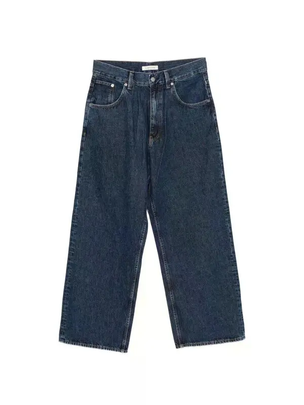 SUNFLOWER Super Wide Logo-patch Jeans
