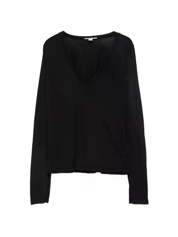 JAMES PERSE V-neck Long-sleeve T-shirt