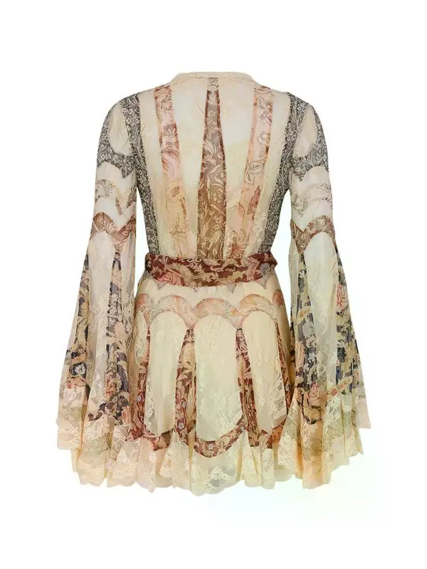 Zimmermann Valiant Panelled Wrap Mini - Brown