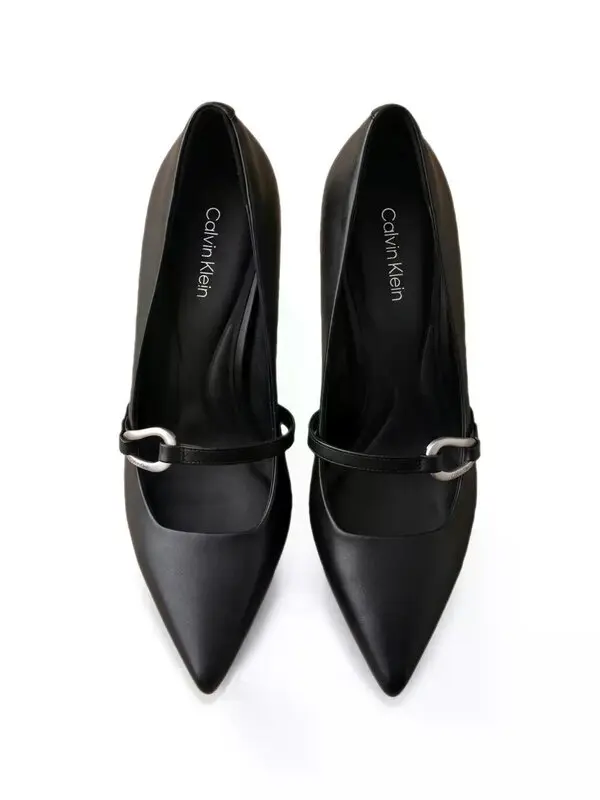 Calvin Klein Pointed-toe Buckled Pumps