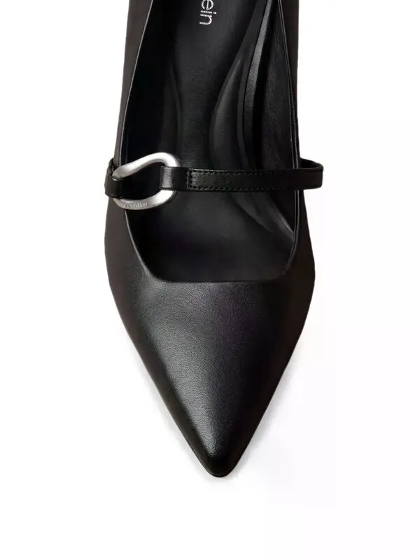 Calvin Klein Pointed-toe Buckled Pumps