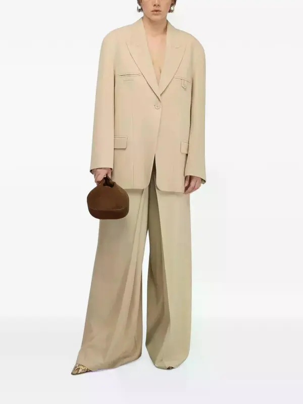 SEMICOUTURE Gala Pleated Palazzo Pants