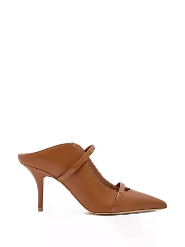 MALONE SOULIERS Maureen Leather Mules - Brown
