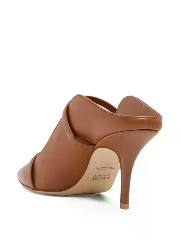 MALONE SOULIERS Maureen Leather Mules - Brown
